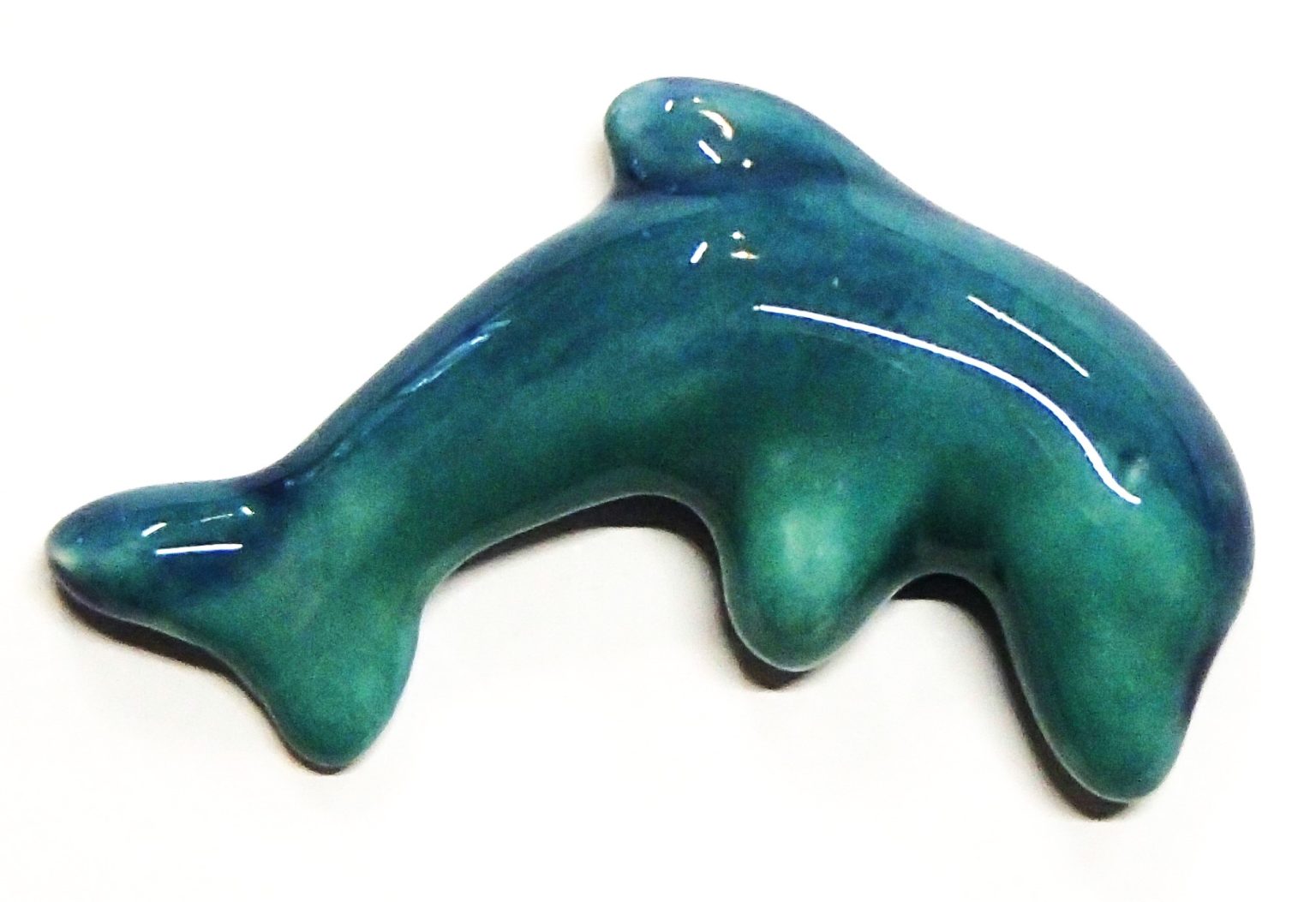 Handmade Ceramic Dolphin Sea Green - MACS Mosaics
