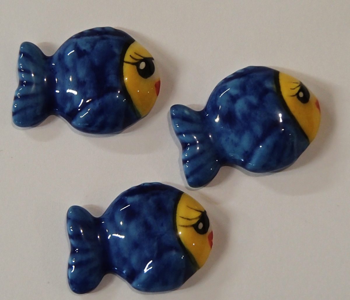 Handmade Ceramic Fish Blue - MACS Mosaics