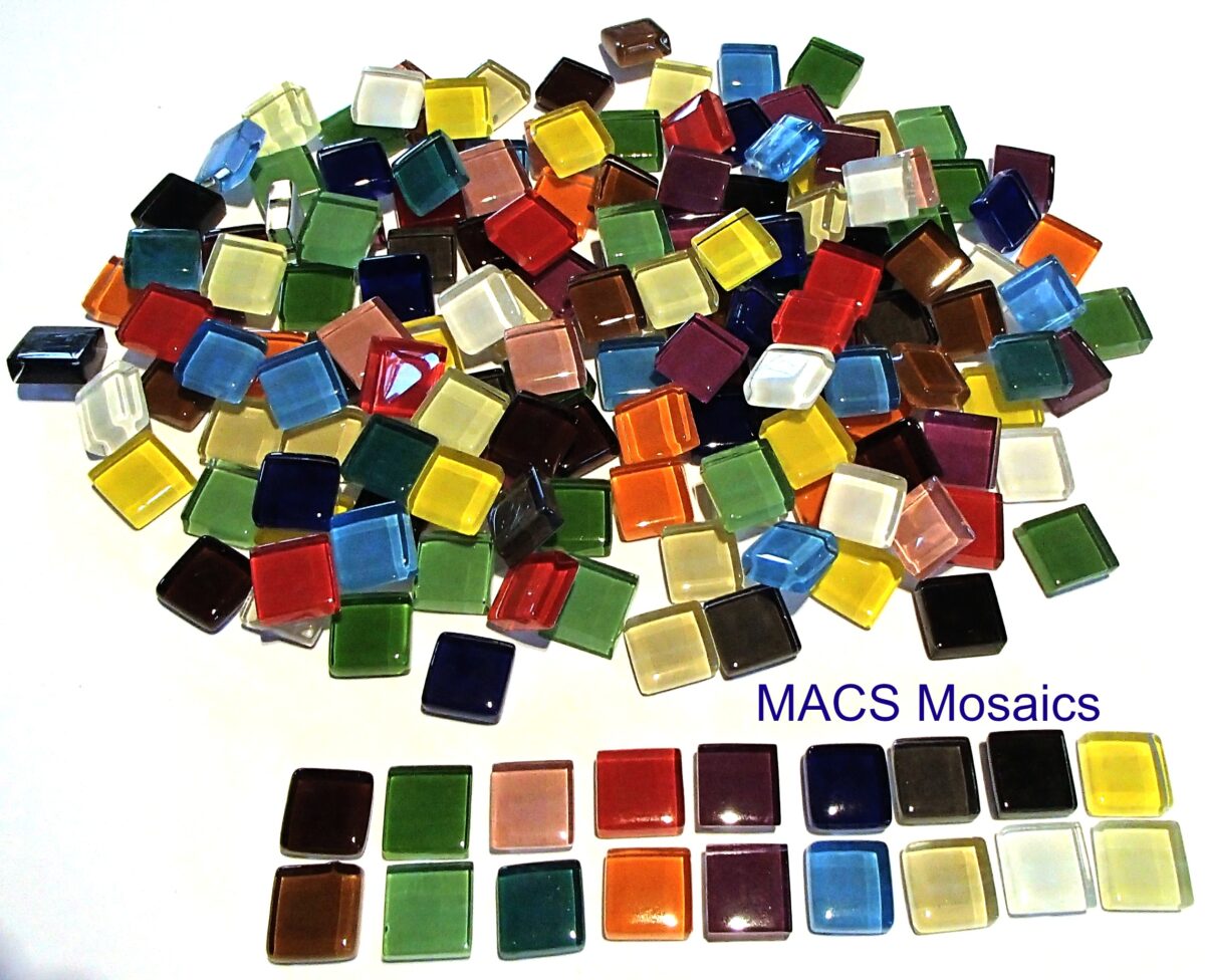 Crystal Mosaic Tiles 10mm Rainbow - MACS Mosaics