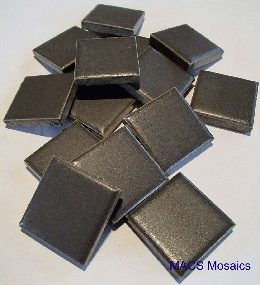 Ceramic Mosaic Tiles 25mm Grey - MACS Mosaics