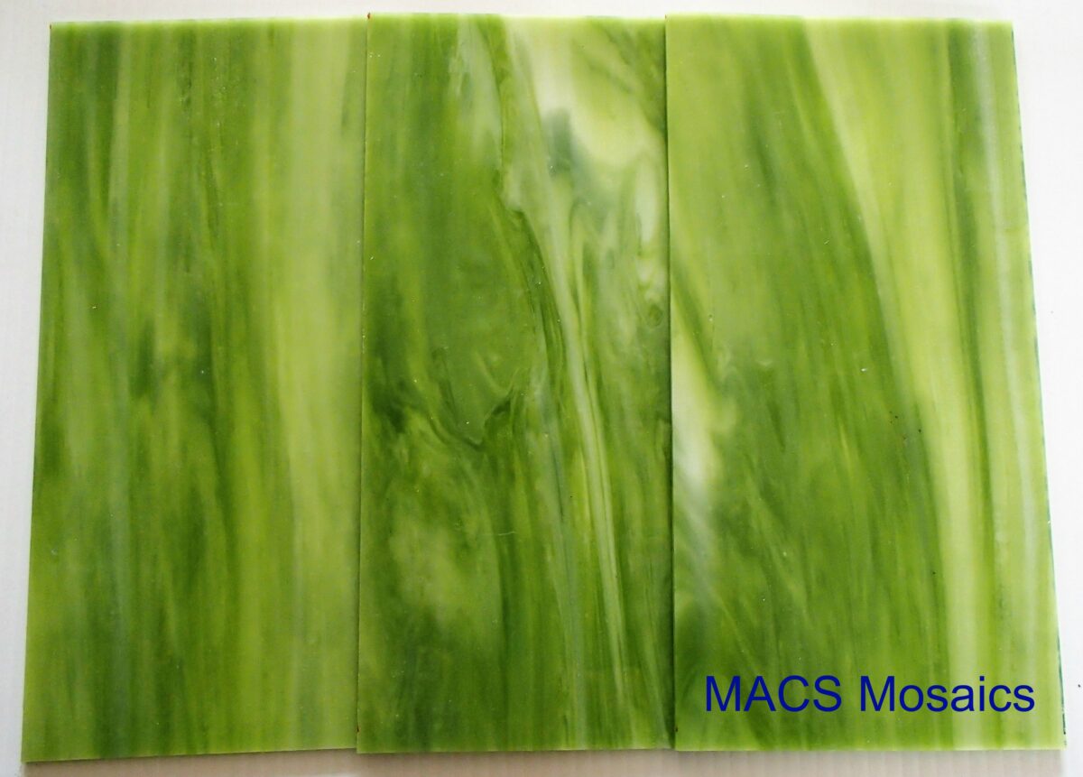 Stained Glass Mosaic Sheets Lime Green - MACS Mosaics